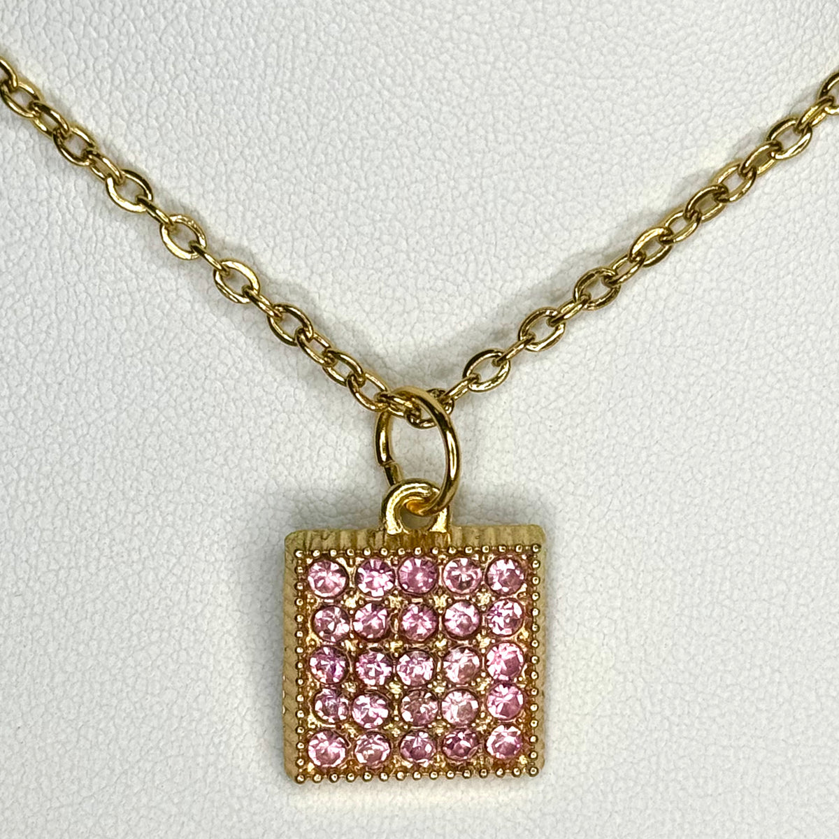 Pink Pave’ Necklace – Kuchy Coo